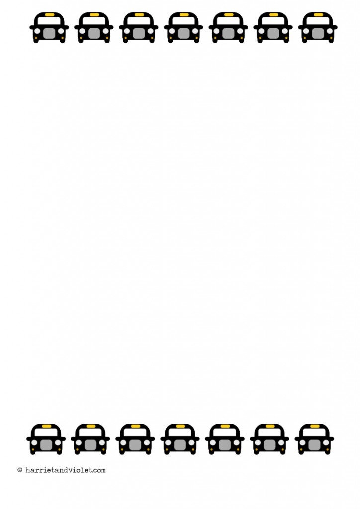 School Equipment Border A4 Portrait Paper Plain Lined Half Lined - Free ...